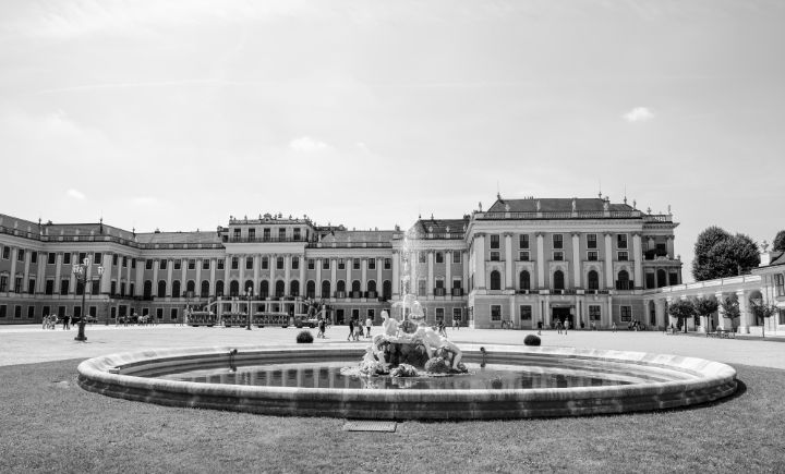 BW One Day at Schoenbrunn Palace 3 - 360 Studios Fine Art - William ...