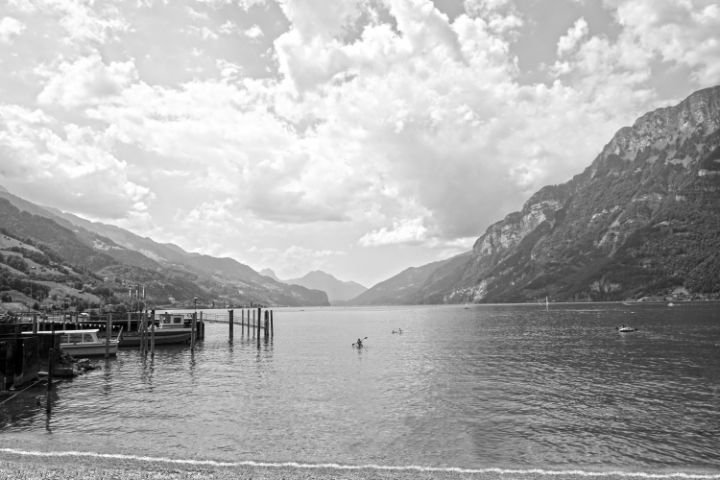 BW Snapshot in Time Walensee Lake 2 - 360 Studios Fine Art - William ...