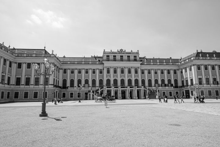 BW The Summer Palace Schonbrunn 2 - 360 Studios Fine Art - William ...
