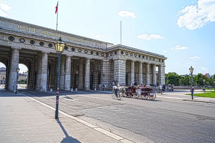 Outer Castle Gates Hoffburg Palace - 360 Studios Fine Art - William ...