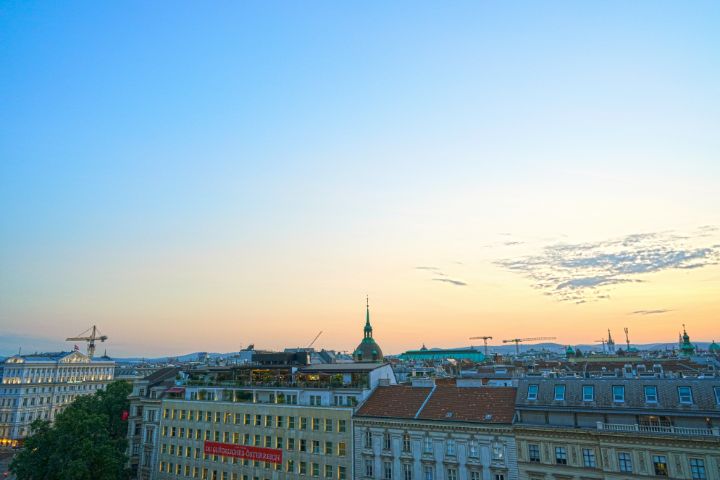 The City at Sunset Vienna Austria 2 - 360 Studios Fine Art - William ...