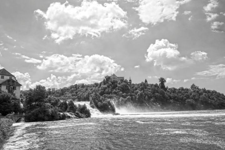 BW Brilliant Blue Skies over Rhine - 360 Studios Fine Art - William ...