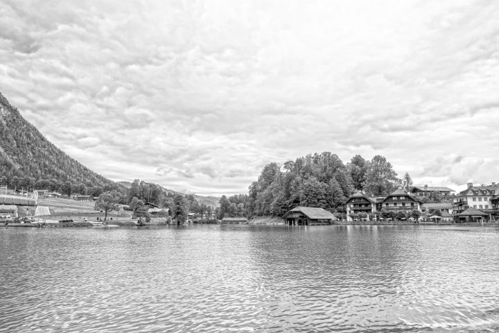 BW By the Shores of Lake Konigssee - 360 Studios Fine Art - William ...