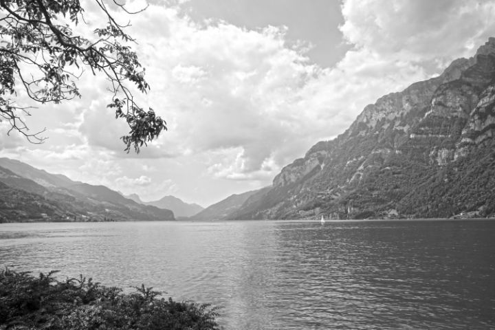 BW Gold and Blue - Lake Walen - 360 Studios Fine Art - William Robert ...