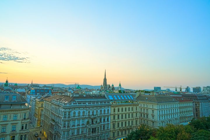 The City at Sunset Vienna 1/4 - 360 Studios Fine Art - William Robert ...