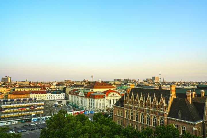 City Skyline Vienna Austria - 360 Studios Fine Art - William Robert ...