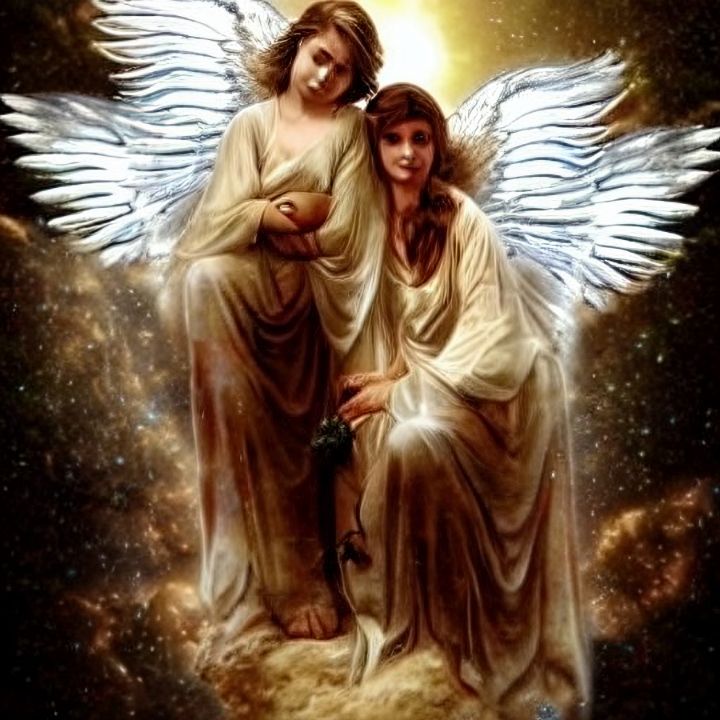 Angels-Oil Painting - LollyGaggerz - Paintings & Prints, People ...