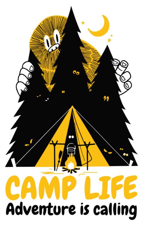Camping Monster Camp Life Adventure - Ramy Hefny Gallery - Drawings ...