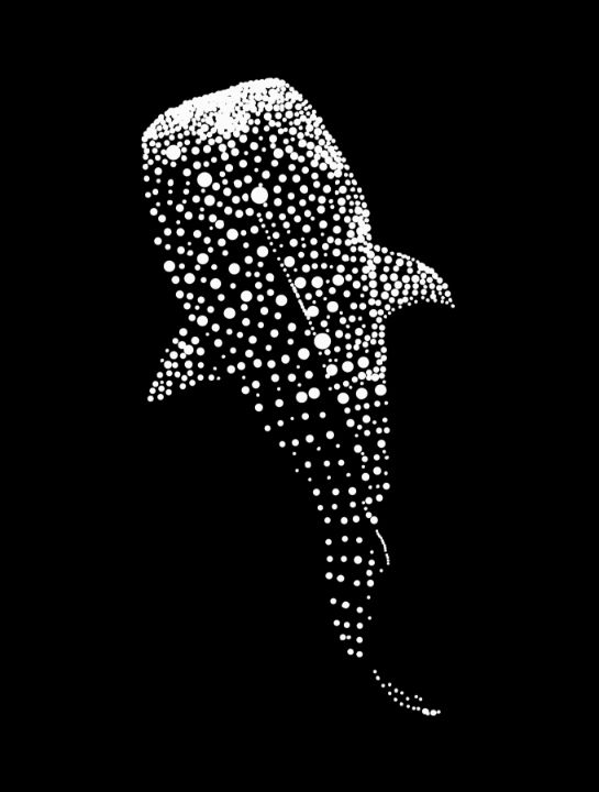 Whale Shark Dot Art Design - Ramy Hefny Gallery - Drawings ...
