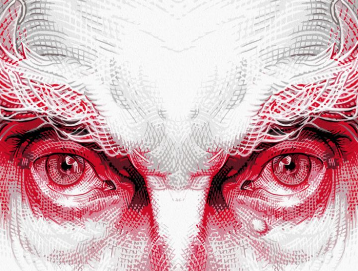 Eyes of Ancient Evil – Red Warning - Ramy Hefny Gallery - Drawings ...