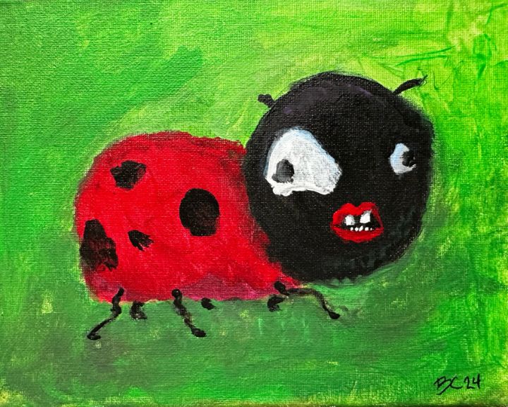 Angry Ladybug - Bending Birch Art - Paintings & Prints, Animals, Birds ...