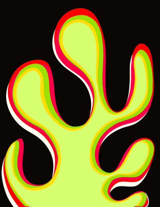 Neon Flame - D'Anna Mace Creates - Digital Art, Abstract, Color - ArtPal