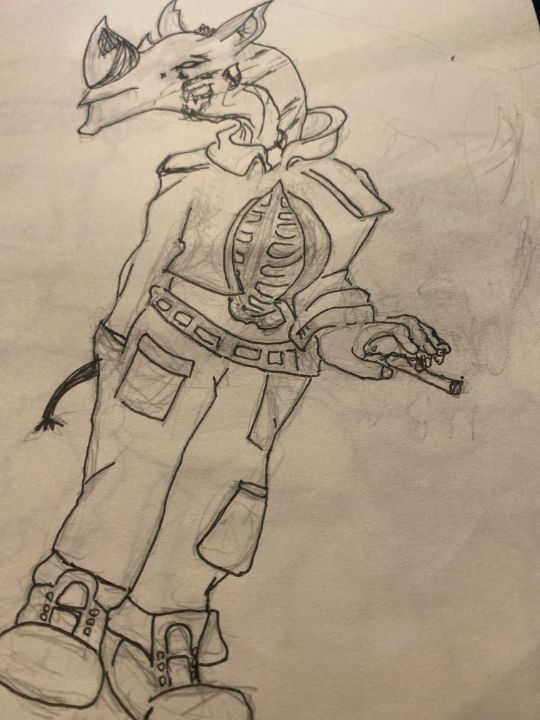 Rhino on work break - Devil Lettuce Joe - Drawings & Illustration ...