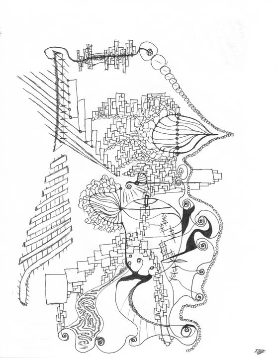 SOMETHING - Bruno Berni - Drawings & Illustration, Abstract, Irregular ...
