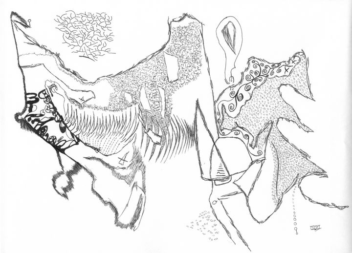 DARK - Bruno Berni - Drawings & Illustration, Abstract, Irregular Forms ...