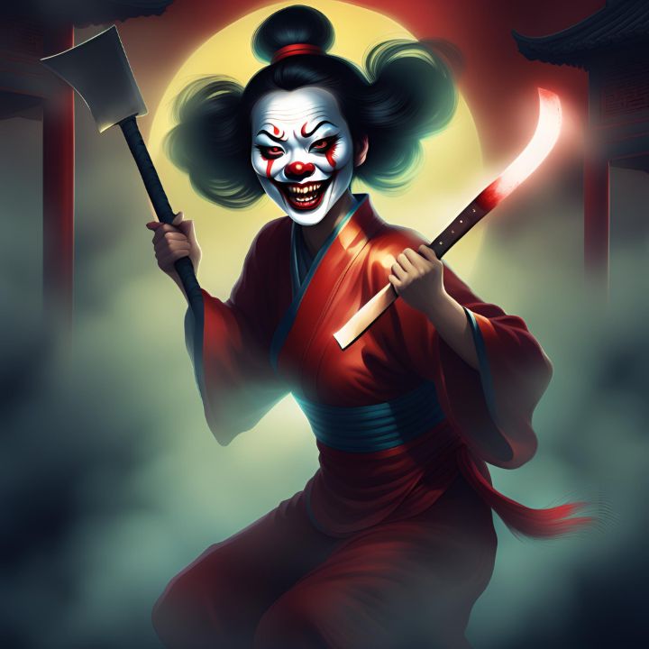 Japan clown - NorbertAi - Digital Art & AI, Fantasy & Mythology ...