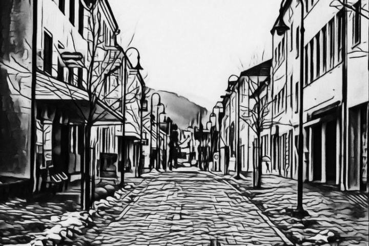 Main street - Fotograf Spalder - Digital Art & AI, Buildings ...