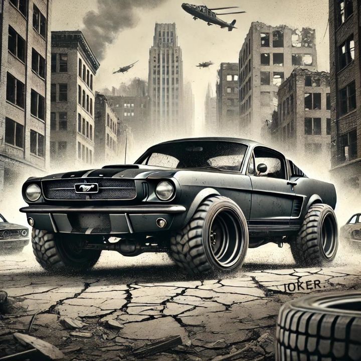 Ford mustang apocalypse - JOKER - Drawings & Illustration, Vehicles ...