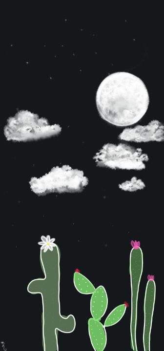 Midnight - Rethabily - Drawings & Illustration, Landscapes & Nature ...