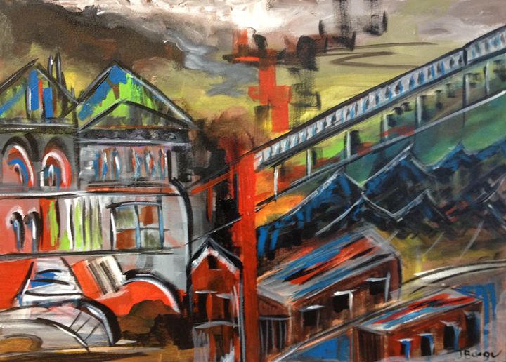 San Francisco - Jozsef Burge Gallery - Paintings & Prints, Abstract ...