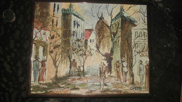 Original signed Boris Chezar sand pa - Nikki's Naks - Paintings ...