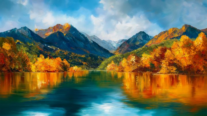 Blazing Tranquility - SereniTee - Paintings & Prints, Landscapes ...