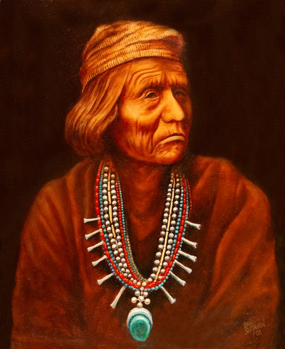 Southwest Indian with Turquoise - Dale Shipman Art - Paintings & Prints ...