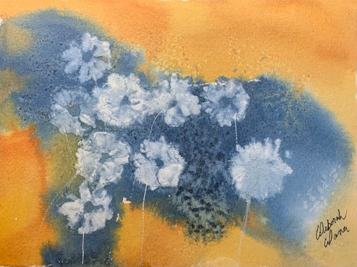 Abstract Dandelion 3 - Dana Fine Arts - Paintings & Prints, Flowers ...