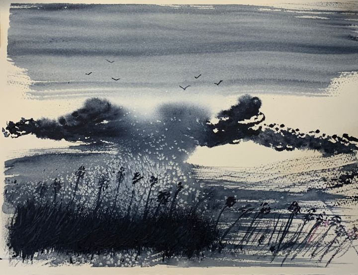 Monochromatic salt flats - Dana Fine Arts - Paintings & Prints ...