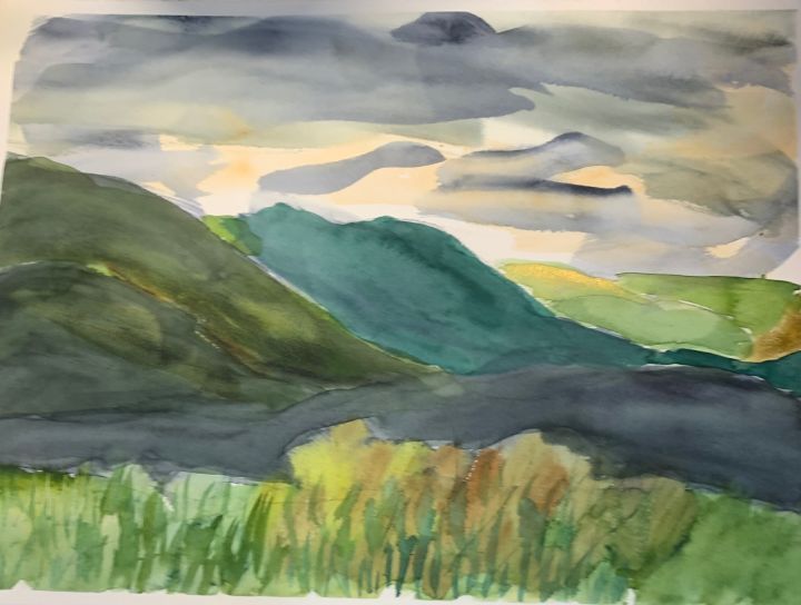 Scottish Mountains - Dana Fine Arts - Paintings & Prints, Landscapes ...