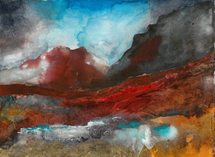 Icy Mountains - Dana Fine Arts - Paintings & Prints, Landscapes ...