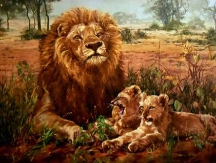 King of the Bushveld - Aurum Design - Paintings & Prints, Animals ...