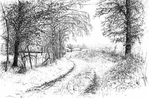 First Snow - Henry Whittell - Paintings & Prints, Landscapes & Nature ...