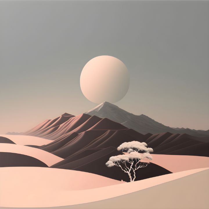 Planet Beige - Drawing Robots Art - Digital Art & AI, Landscapes ...