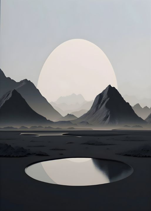 Reflection - Drawing Robots Art - Digital Art, Landscapes & Nature ...