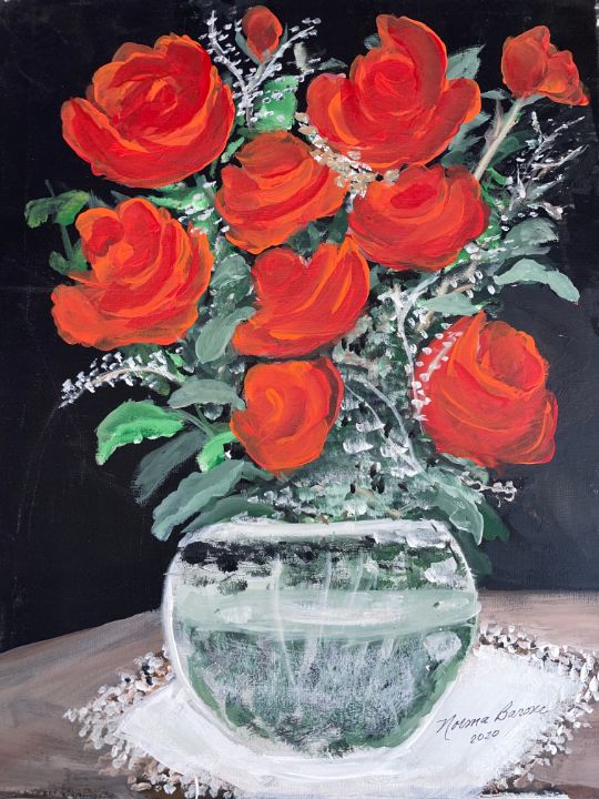 Love Is In The Air - Norma B. Art - Paintings & Prints, Flowers, Plants ...