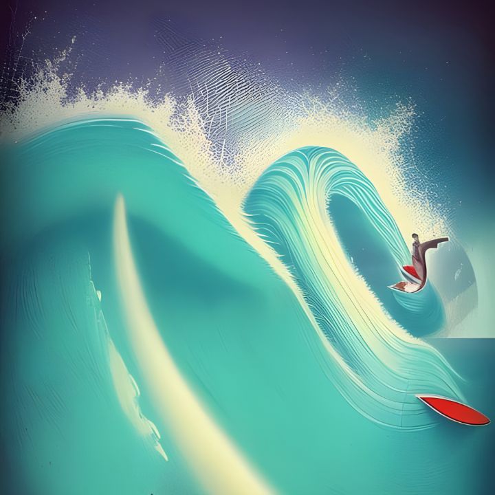 Surf Life - LA Art - Paintings & Prints, Sports & Hobbies, Surfing - ArtPal