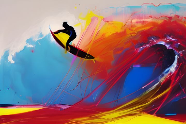 Surf Life - LA Art - Paintings & Prints, Sports & Hobbies, Surfing - ArtPal