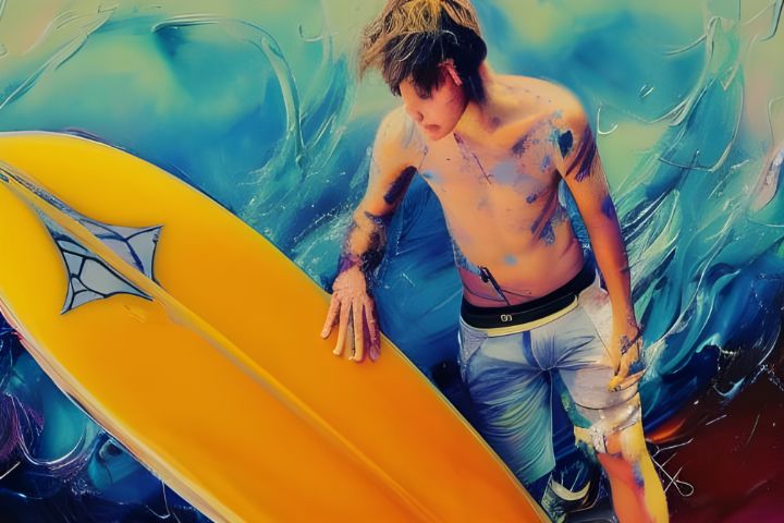 Surf Life - LA Art - Paintings & Prints, Sports & Hobbies, Surfing - ArtPal