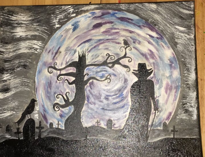 Ominous stroll - Jambone - Paintings & Prints, Abstract, Landscape - ArtPal