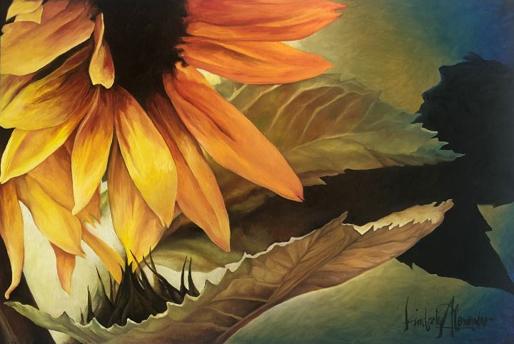 Shelly’s Sunflower - Kimberly Alexander - Paintings & Prints, Flowers ...