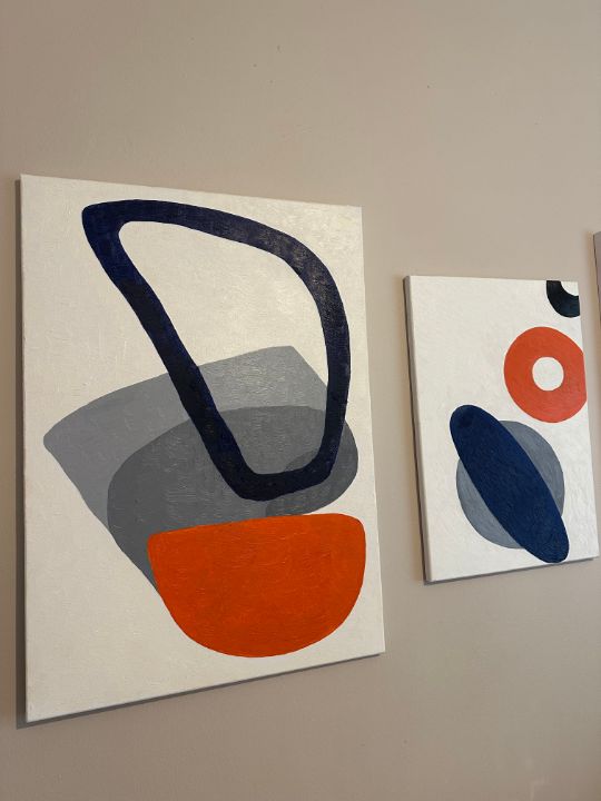 Figure decor - Maryam Assad - Paintings & Prints, Abstract, Figurative ...