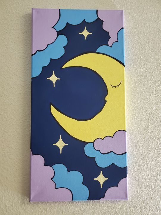 Goodnight Moon - Absolutely Abstract - Paintings & Prints, Astronomy ...