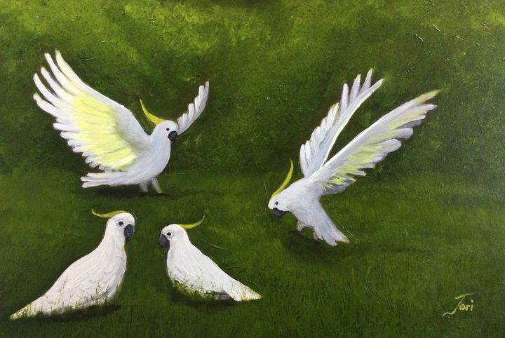 Australian Cockatoo - joripoutanenart - Paintings & Prints, Animals ...