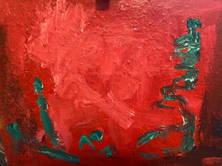 Red and Green - Louise Gibler Art - Paintings & Prints, Abstract, Color ...
