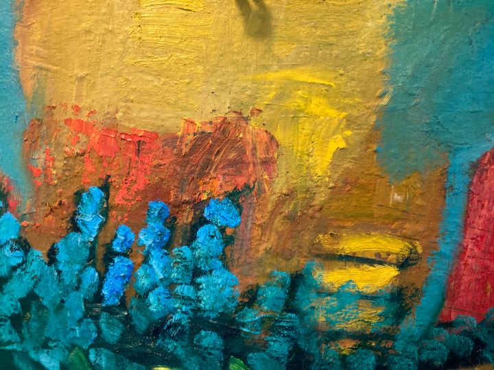 Blue and Yellow - Louise Gibler Art - Paintings & Prints, Abstract ...