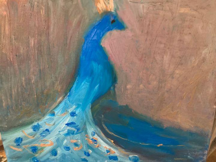 Peacock - Louise Gibler Art - Paintings & Prints, Animals, Birds ...