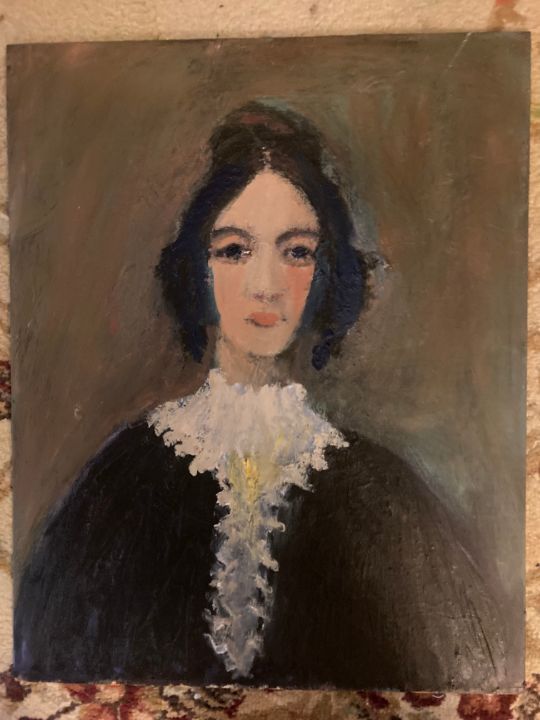 Folk Art Portrait - Louise Gibler Art - Paintings & Prints, People ...