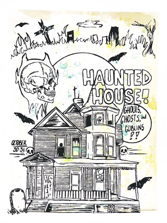 Haunted House - Rotten Lungs Studios - Paintings & Prints, Entertainment, Movies, Horror Movies ...
