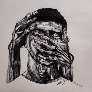 Suppression - Chitroman - Paintings & Prints, Abstract, Figurative - ArtPal